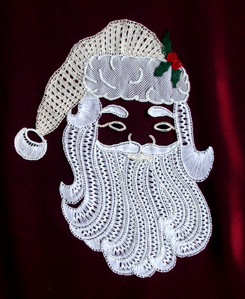 Father Christmas - Lace Making Pattern - Mainly Lace