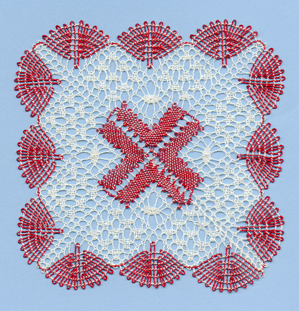 Ruby Square - Torchon Lace Making Pattern Download